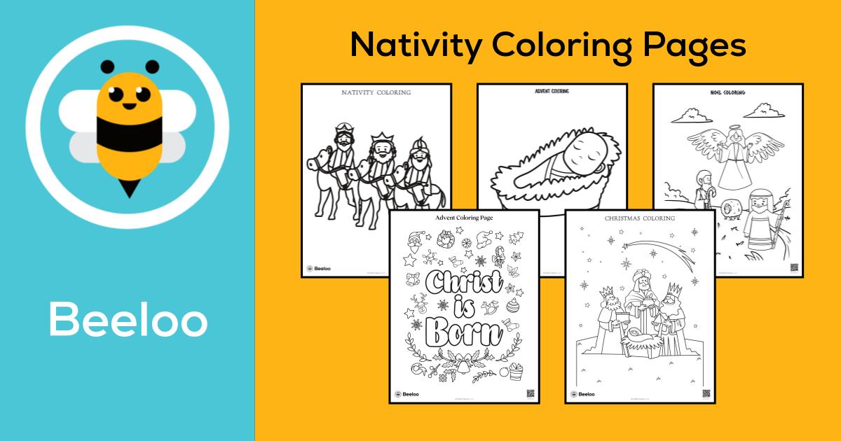 Nativity-themed Coloring Pages • Beeloo Printable Crafts and Activities ...