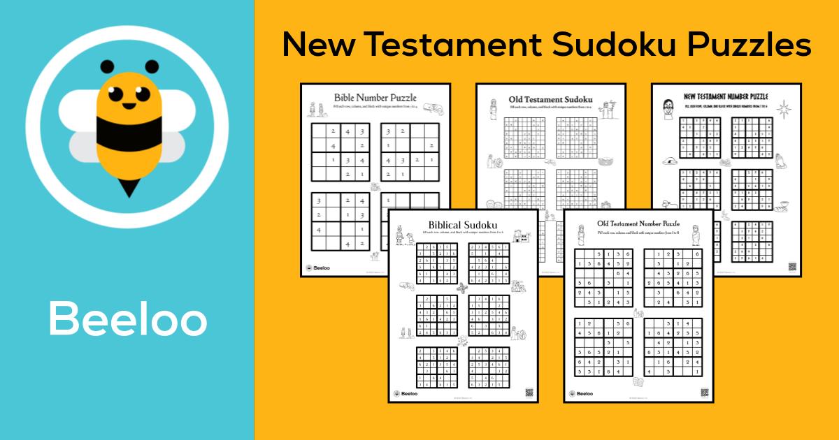 Old Testament-themed Sudoku Puzzles • Beeloo Printable Crafts and ...