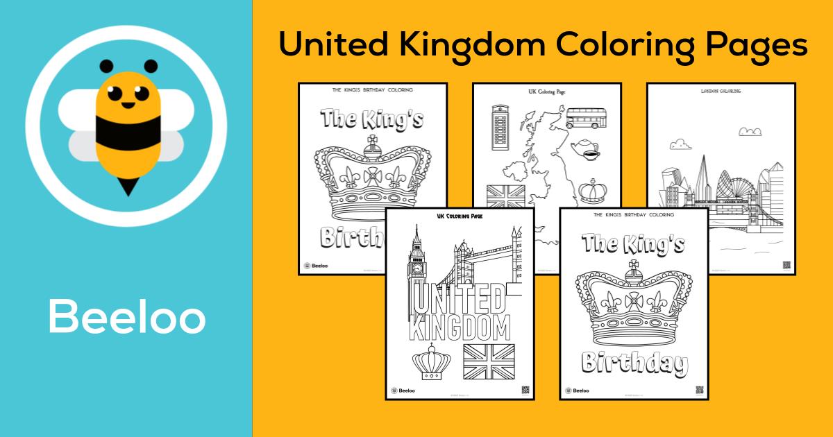 United Kingdom-themed Coloring Pages • Beeloo Printable Crafts and ...